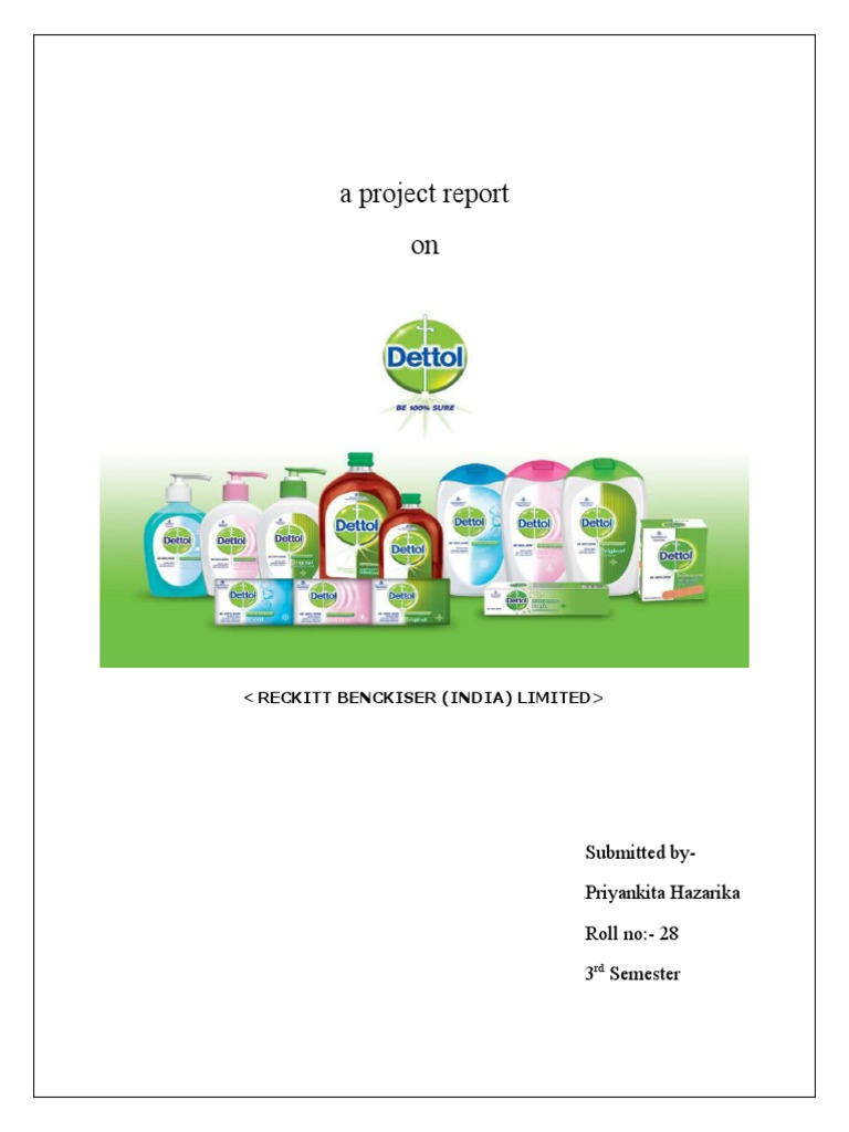 A Project Report On: Reckitt Benckiser (India) Limited | PDF | Brand ...