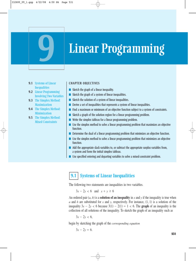 LPP | PDF | Mathematical Optimization | Linear Programming LPP | PDF | Mathematical Optimization | Linear Programming