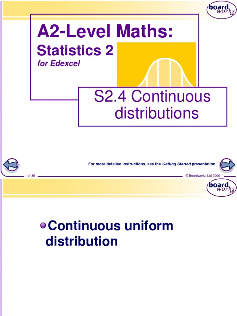 s2.3 Continuous Distributions | PDF | Poisson Distribution | Teaching ...