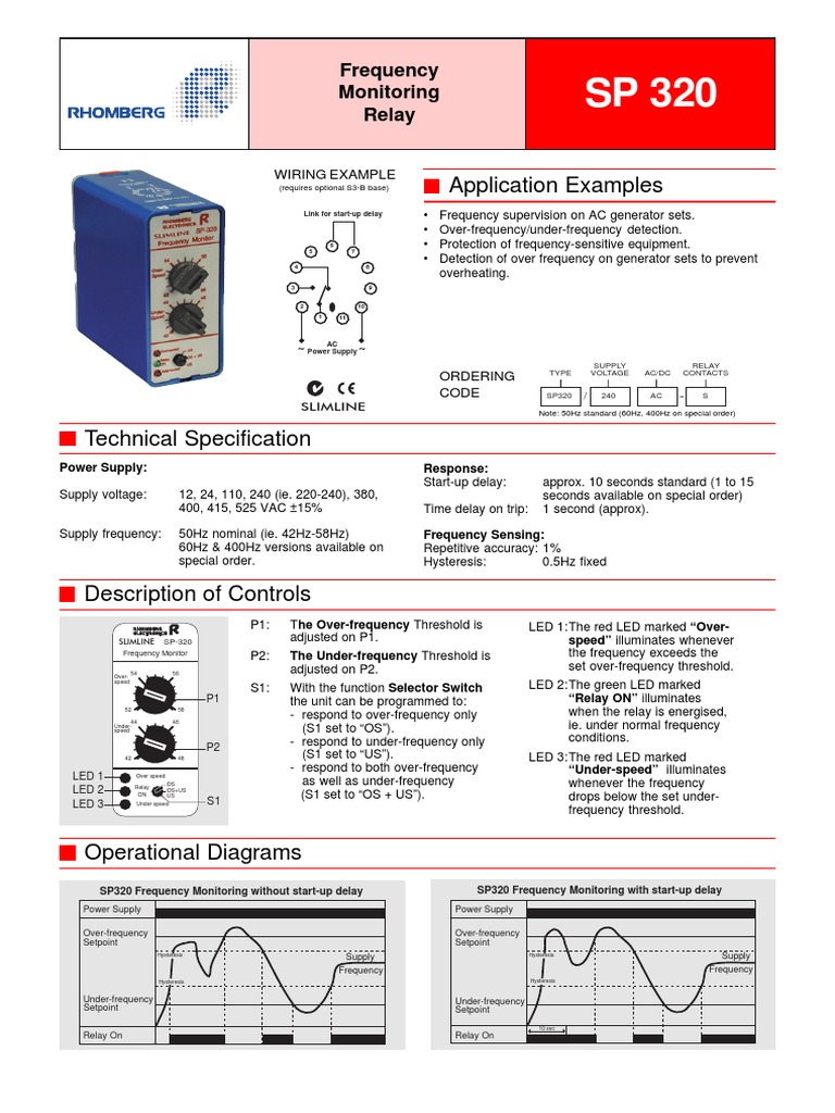 SP320 | PDF | Relay | Power Supply