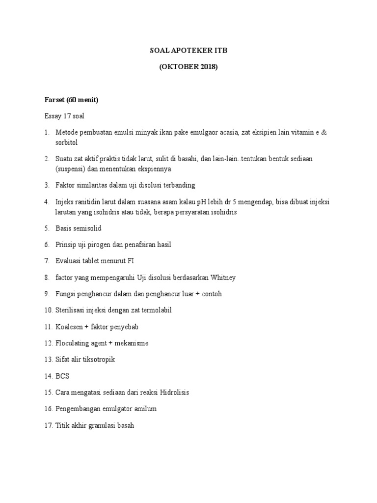 Soal Itb | PDF