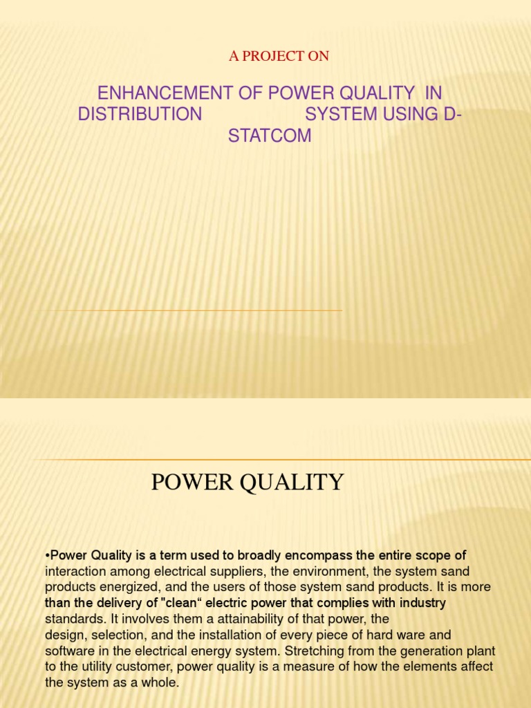 Power Quality Repot | PDF | Electric Power | Electrical Engineering