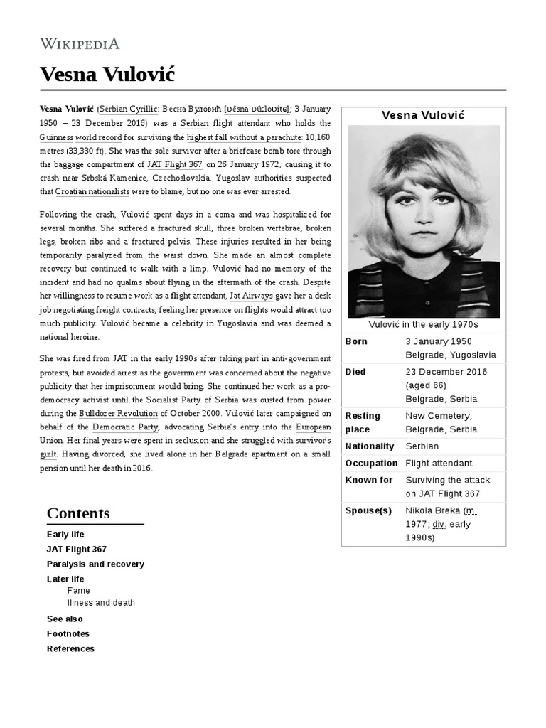 Vesna Vulović | PDF