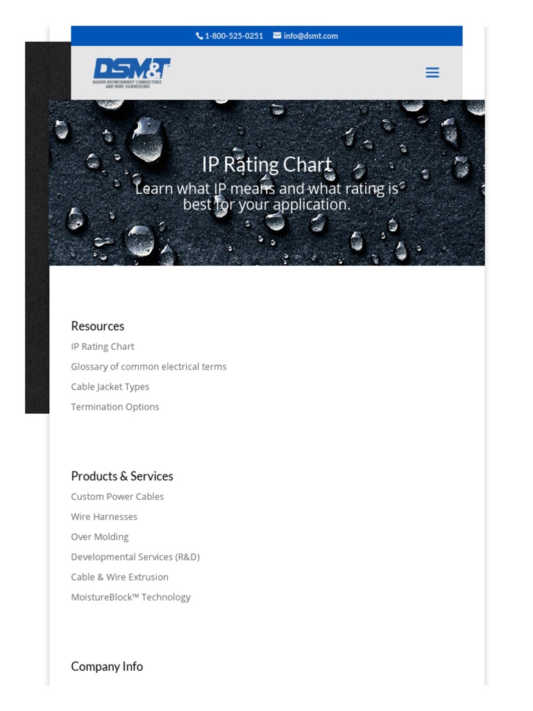 IP Rating Chart | PDF | Electrical Engineering | Nature