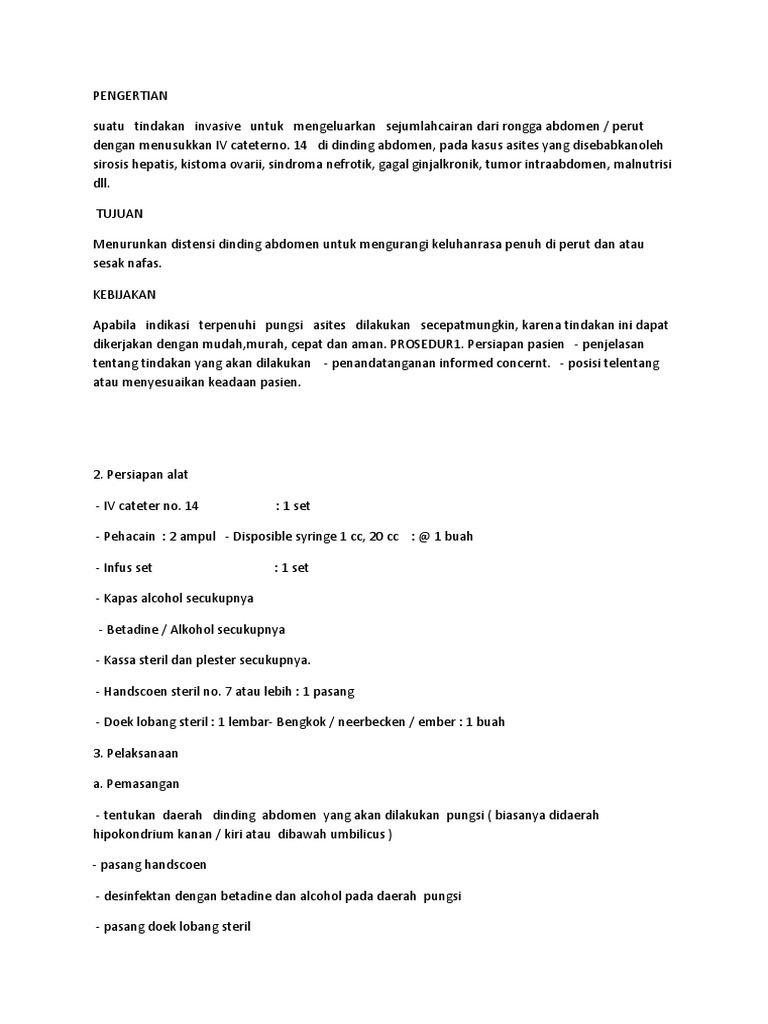 Sop Punksi Abdomen | PDF | Griya & Taman | Sains & Matematika