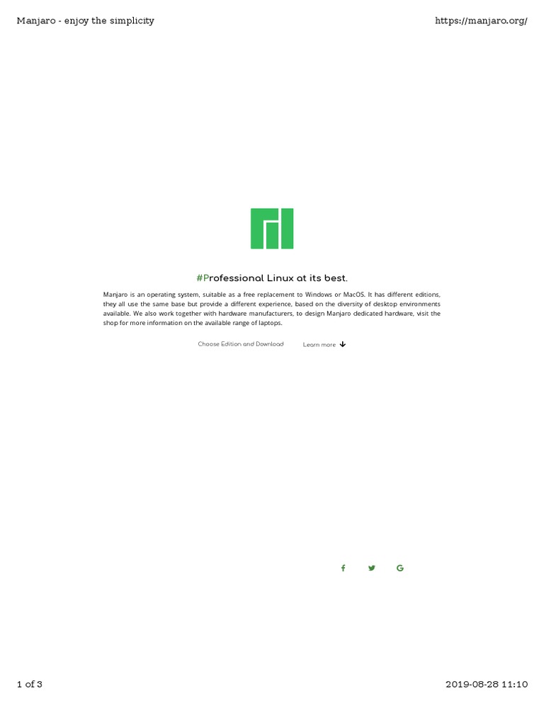 What Is Manjaro | PDF | Linux | Operating System
