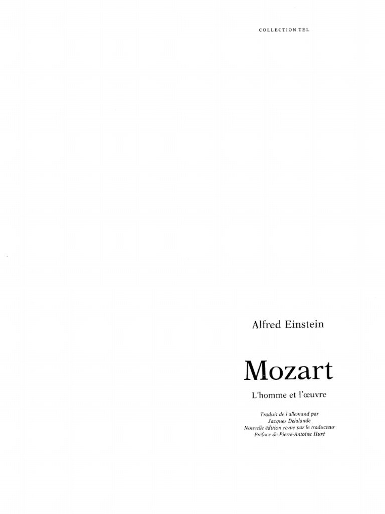 Alfred Einstein - Mozart (1991) PDF | PDF