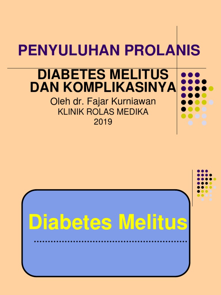Penyuluhan DM Prolanis | PDF