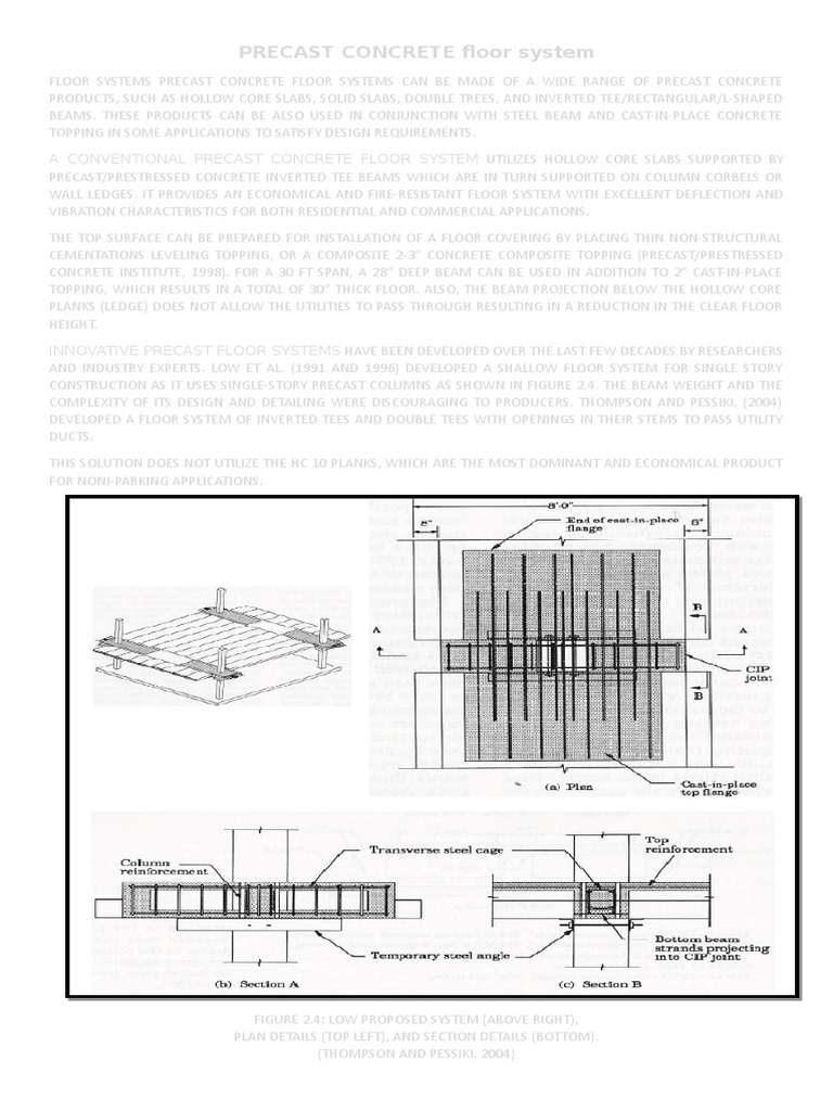 PRECAST CONCRETE Floor System | PDF | Precast Concrete | Beam (Structure)