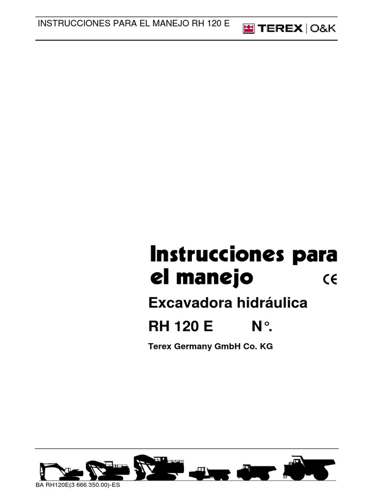 01-Instr Manejo RH120E (3 666 350.00) - ES | PDF | Transmisión ...