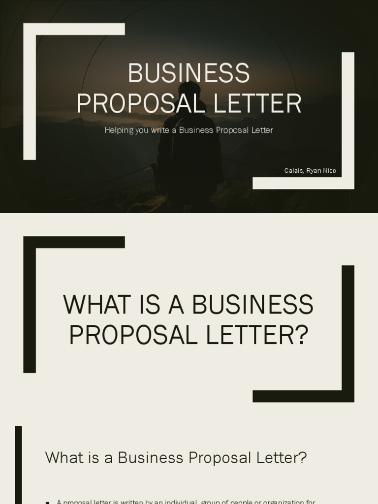 Writing a Business Proposal Letter | PDF | Cognition | Communication