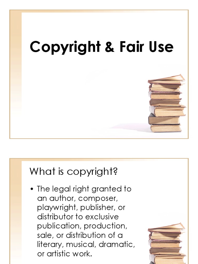 1.01 Copyright | PDF | Fair Use | Copyright