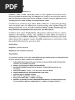 Accenture One Pager Template | PDF | Human Resource Management ...