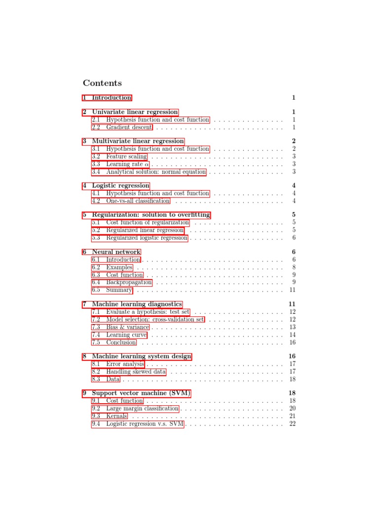 Machine Learning Summary | PDF | Machine Learning | Statistical ...