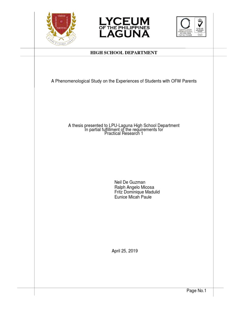 FINAL-PAPER-FORMAT Nerf PR1 | PDF | Qualitative Research | Data Analysis