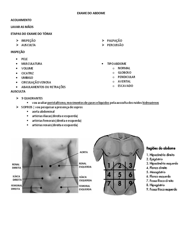 Exame Fisico Abdome | PDF