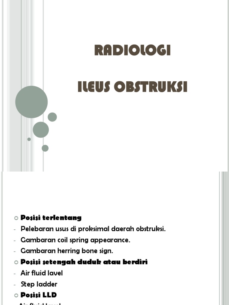 Radiologi Ileus Obstruksi | PDF