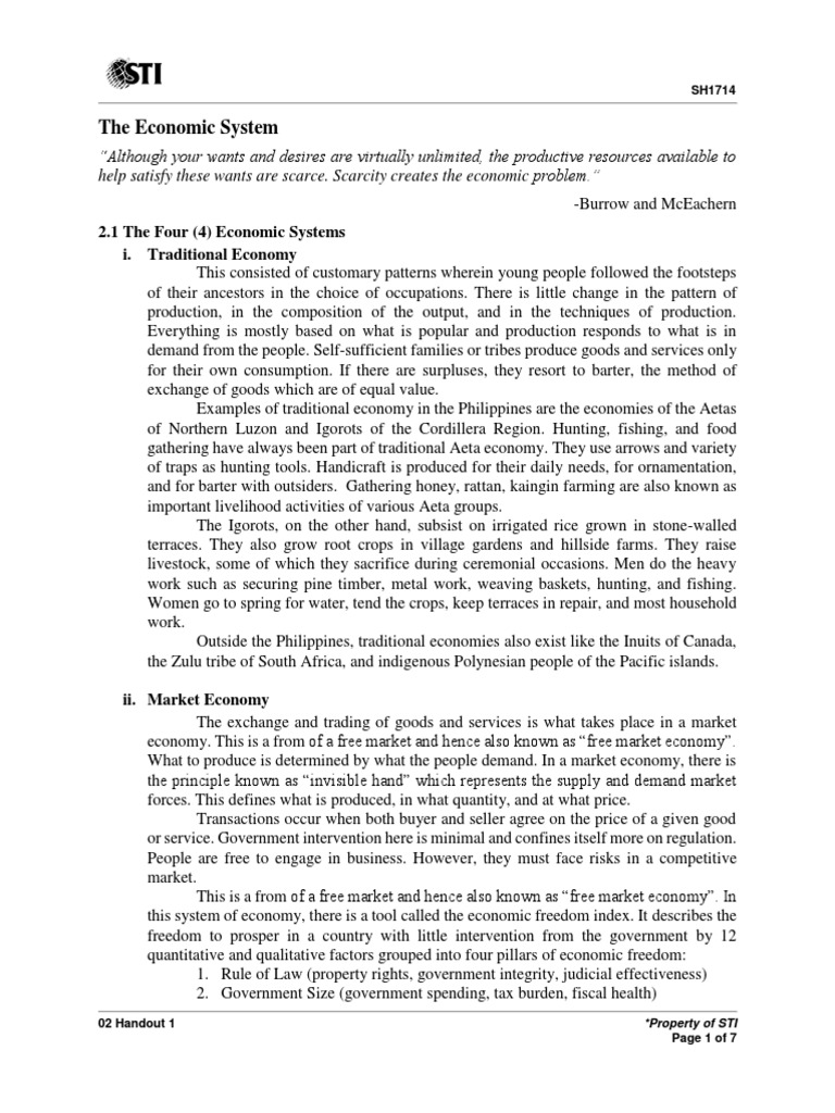 02 Handout 1 PDF | Download Free PDF | Economics | Sustainability