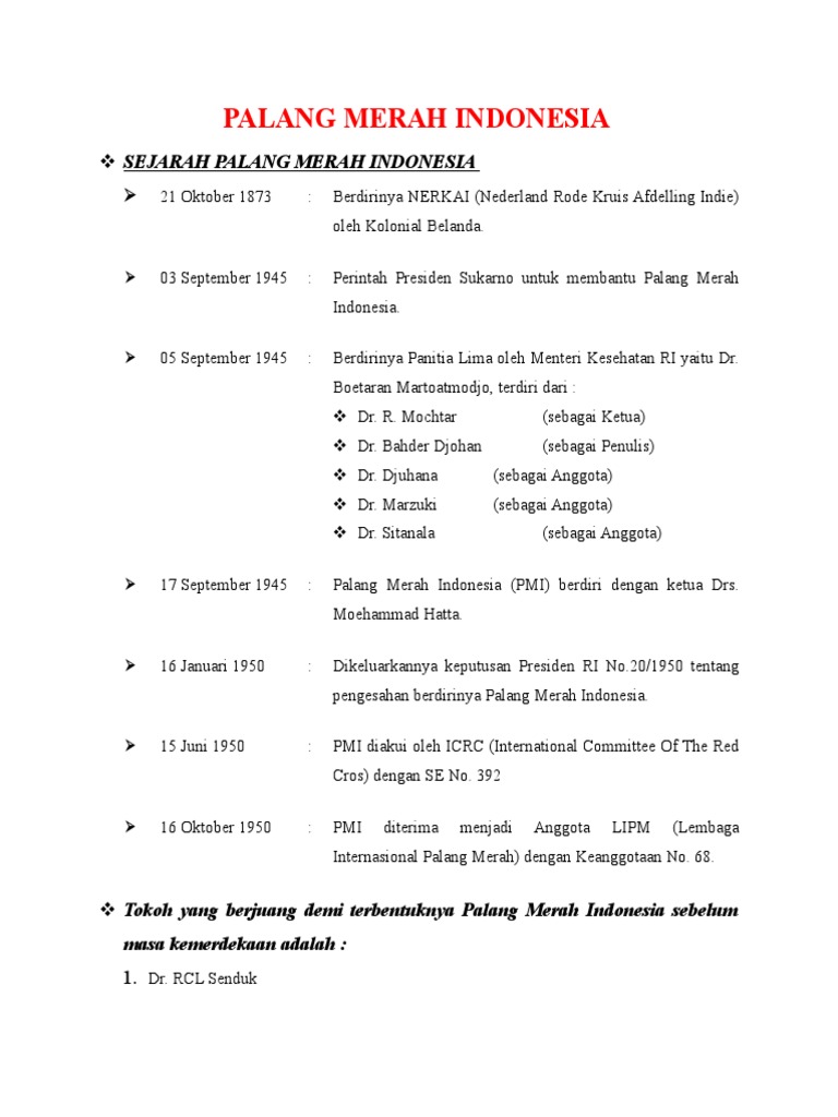 Modul Sejarah PMI | PDF