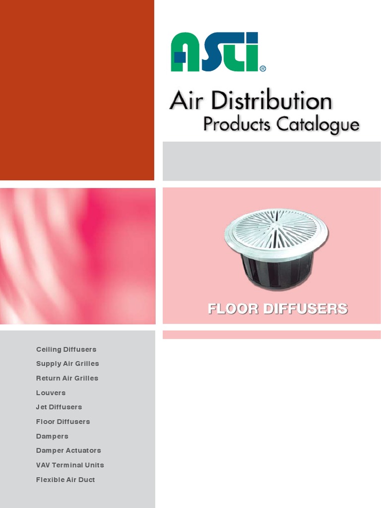 06 ASLI Floor Diffusers Set PDF | PDF | Duct (Flow) | Electromechanical Engineering