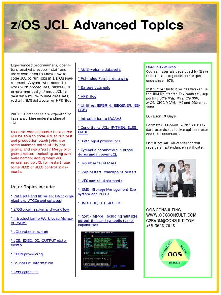 Zos JCL Advanced v3 PDF | PDF | Computer Architecture | Computing