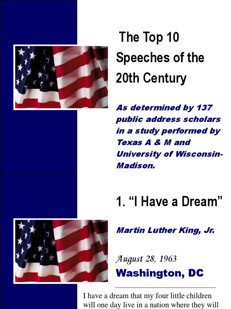 Top 10 Speeches | PDF | The United States | Politics Of The United States