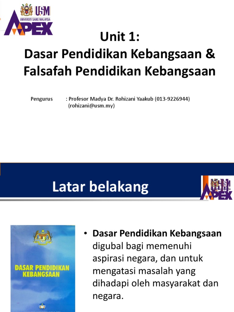 Dasar Pendidikan Kebangsaan Malaysia | PDF