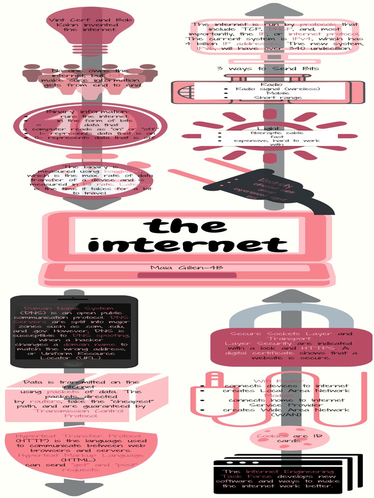 Internet Infographic | Download Free PDF | Domain Name System | Internet