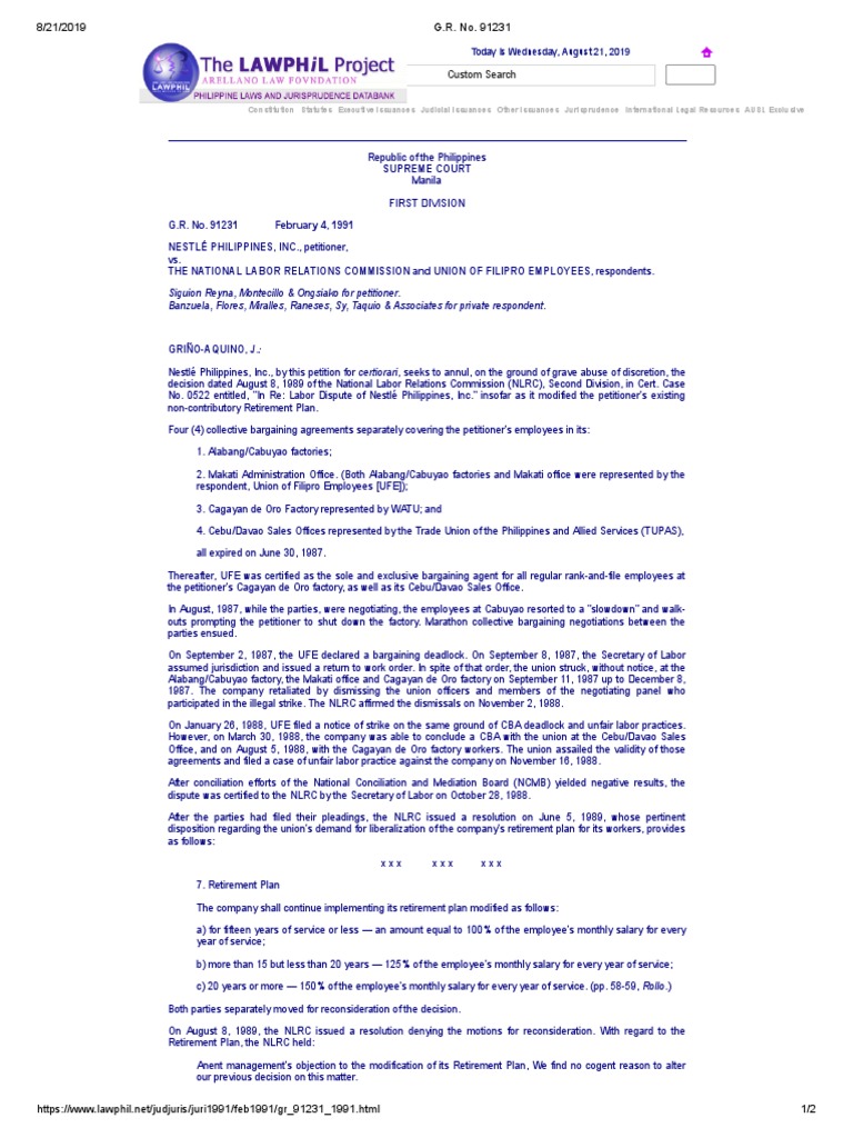 Nestle | PDF | Collective Bargaining | Strike Action