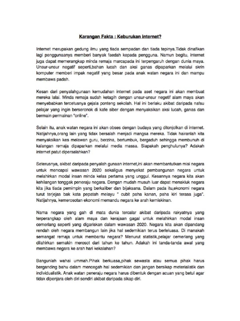 Format Karangan PT3 | PDF