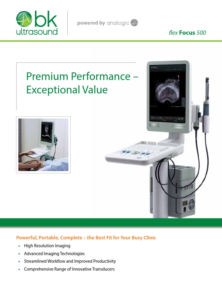 Flex 500 Brochure | PDF | Medical Ultrasound | Medical Imaging