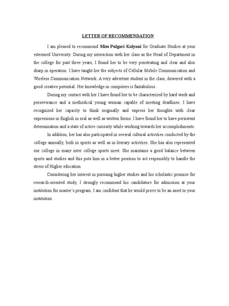 Lor From Hod For Ms | PDF