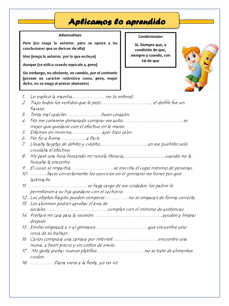 Conectores Adversativos | PDF