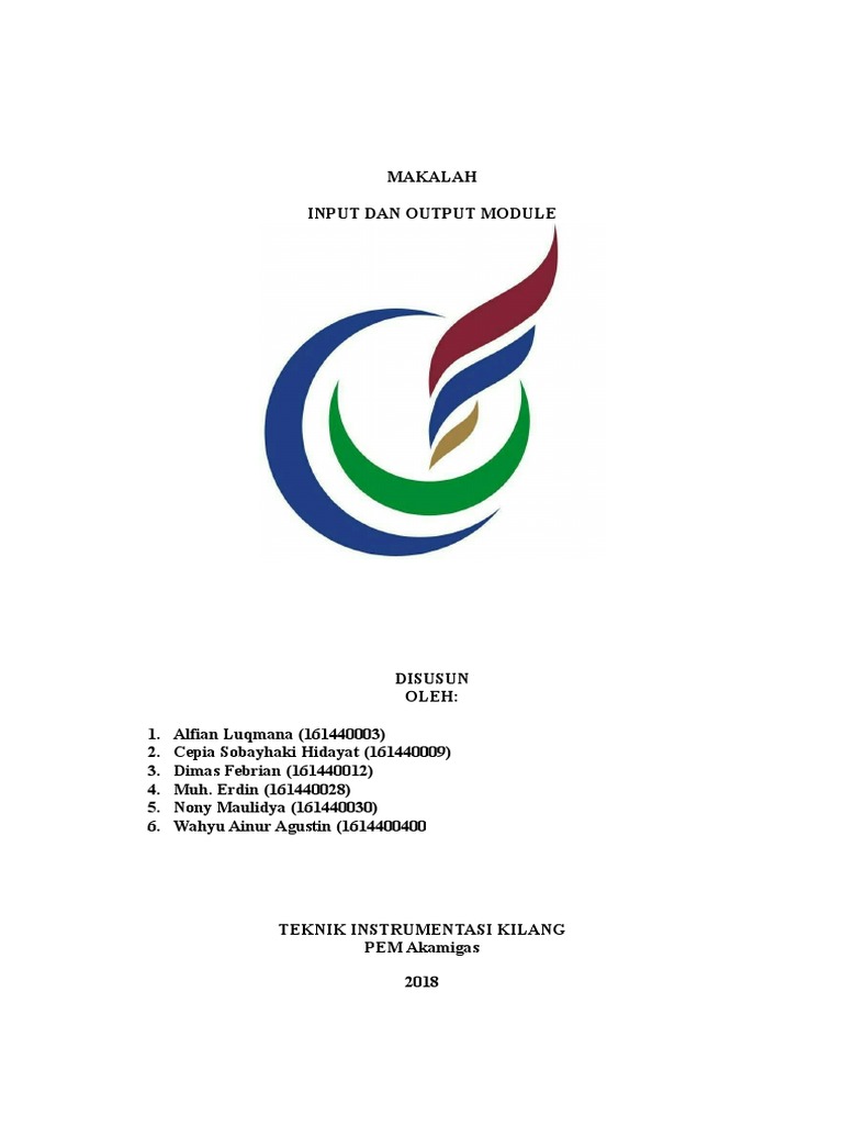 Makalah Input Output Modules | PDF