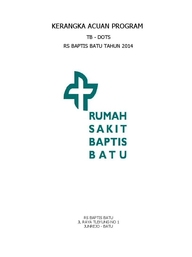 Program TB DOTS RS Baptis Batu 2014 | PDF