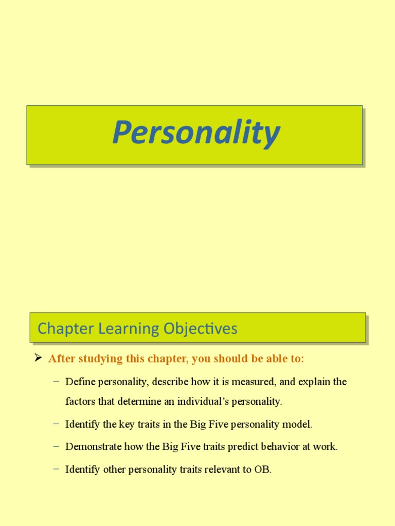 Understanding Personality: A Comprehensive Overview of Personality ...