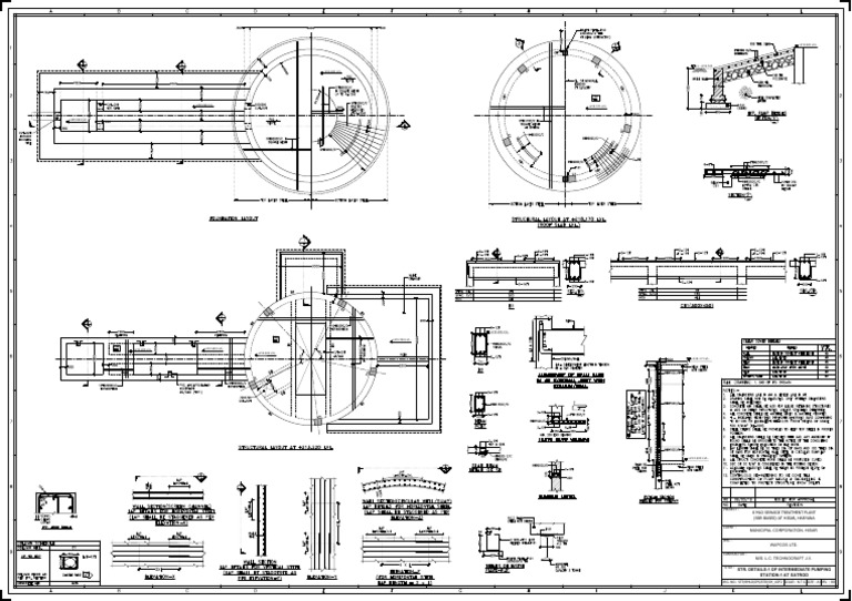 Str. Details-1 of Intermediate Pumping Station-1 at Satrod: 8 MLD ...