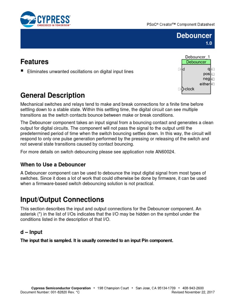 Debouncer v1 0 | Download Free PDF | License | Switch