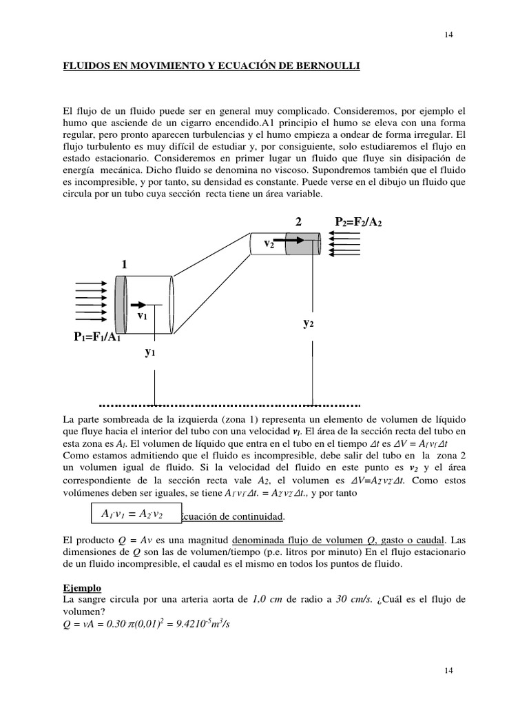Bernoulli Theory | PDF | Viscosidad | Presión