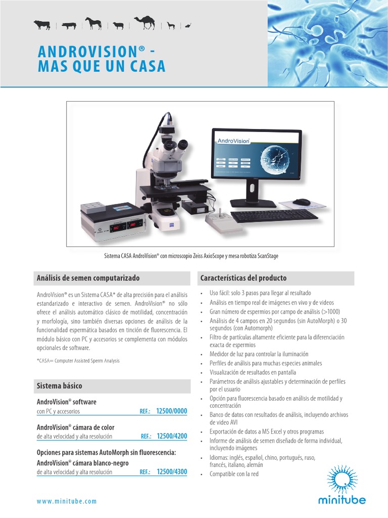 Androvision® - Mas Que Un Casa: Análisis de Semen Computarizado Características Del Producto ...