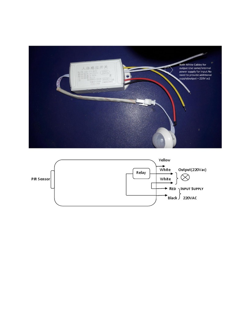PIR Motion Sensor 220vac | PDF