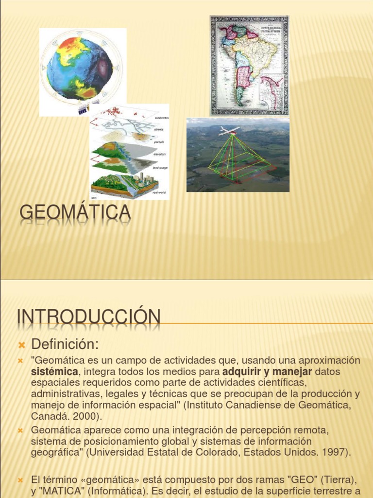 Fundamentos Geomatica | PDF | Geodesia | Observación científica