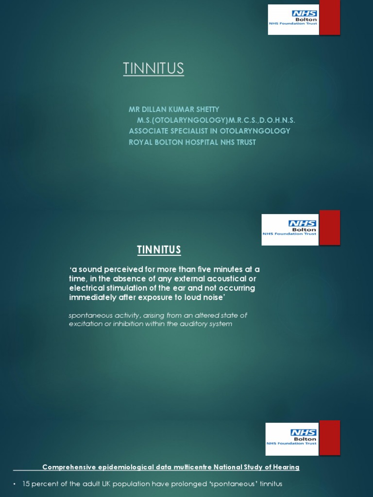 Tinnitus | PDF | Tinnitus | Auditory System