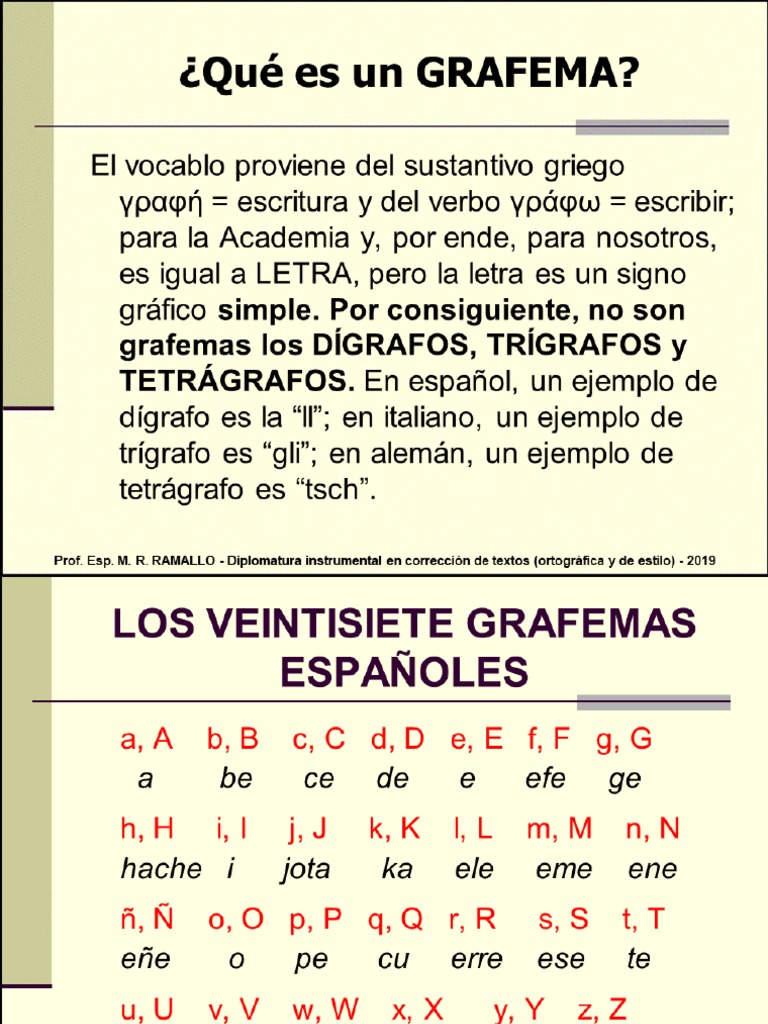 Los Grafemas | PDF