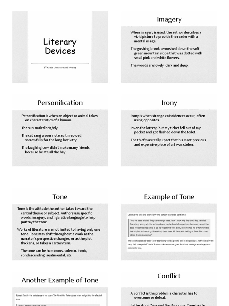 Literary Devices | PDF | Irony