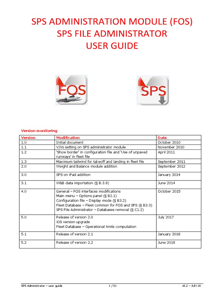 SPS Admin - User Guide | Databases | Computer File