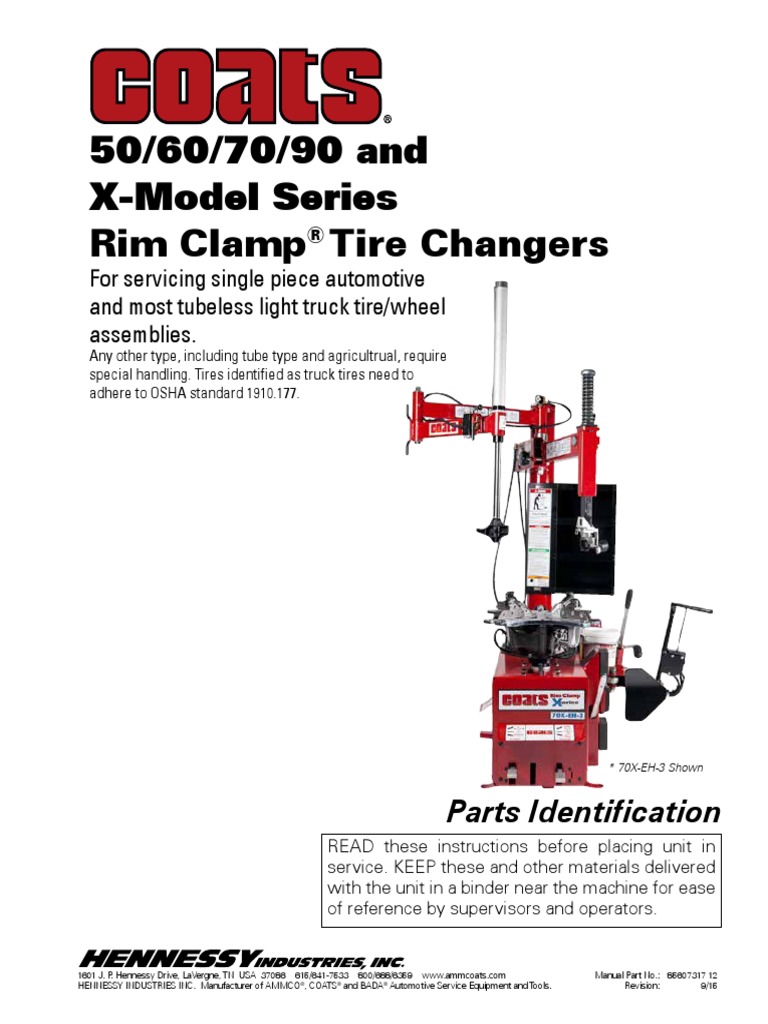 Manual Coats 7050EX | PDF | Screw | Cylinder (Engine)