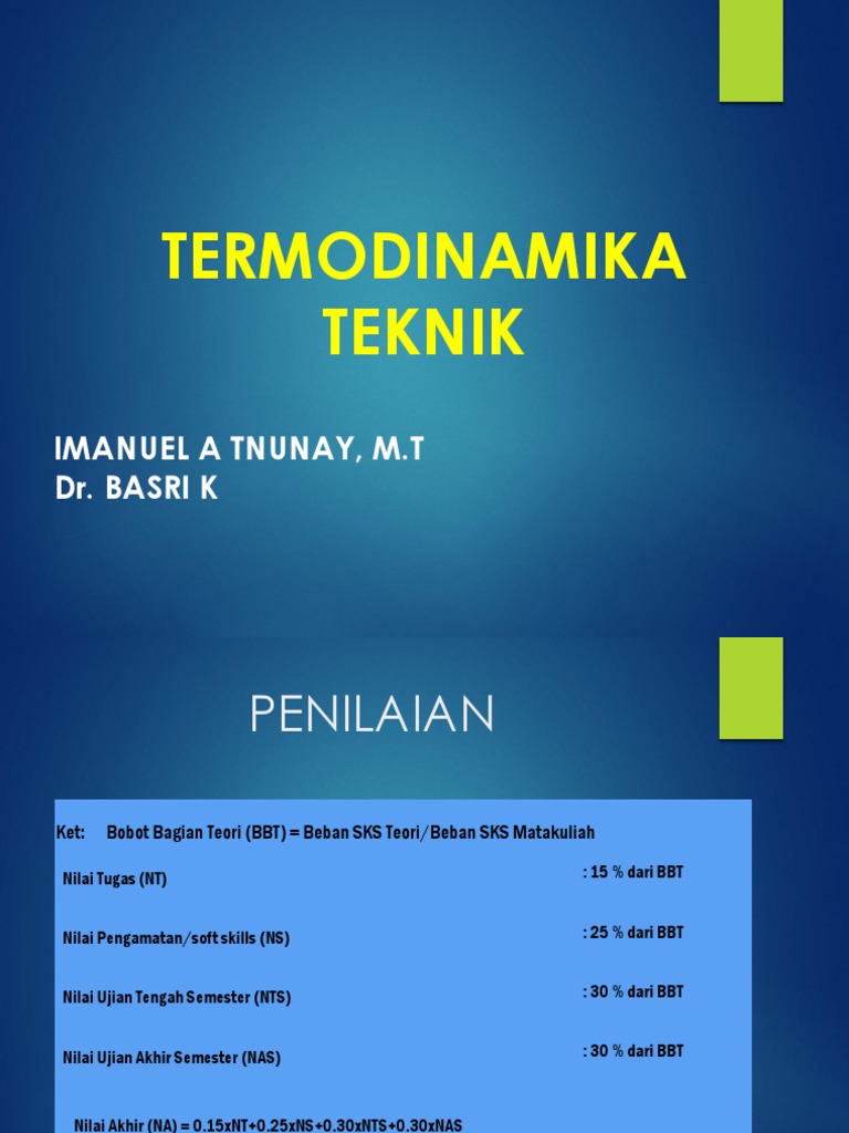Konsep Dasar Termodinamika | PDF