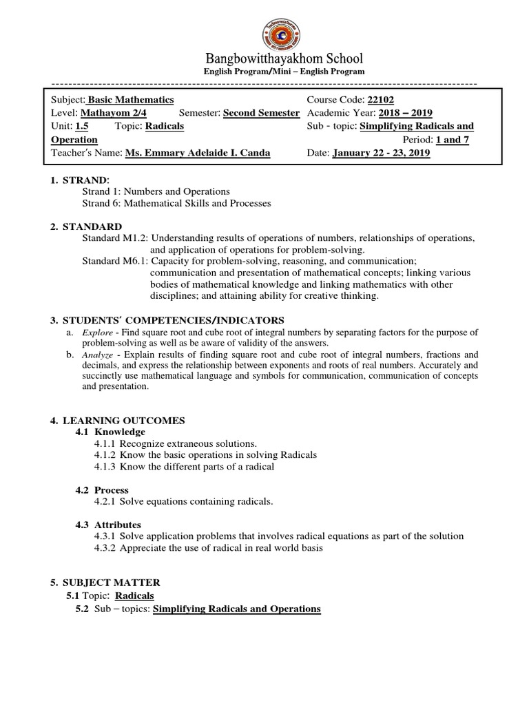 Operation: English Program/Mini - English Program | PDF ...