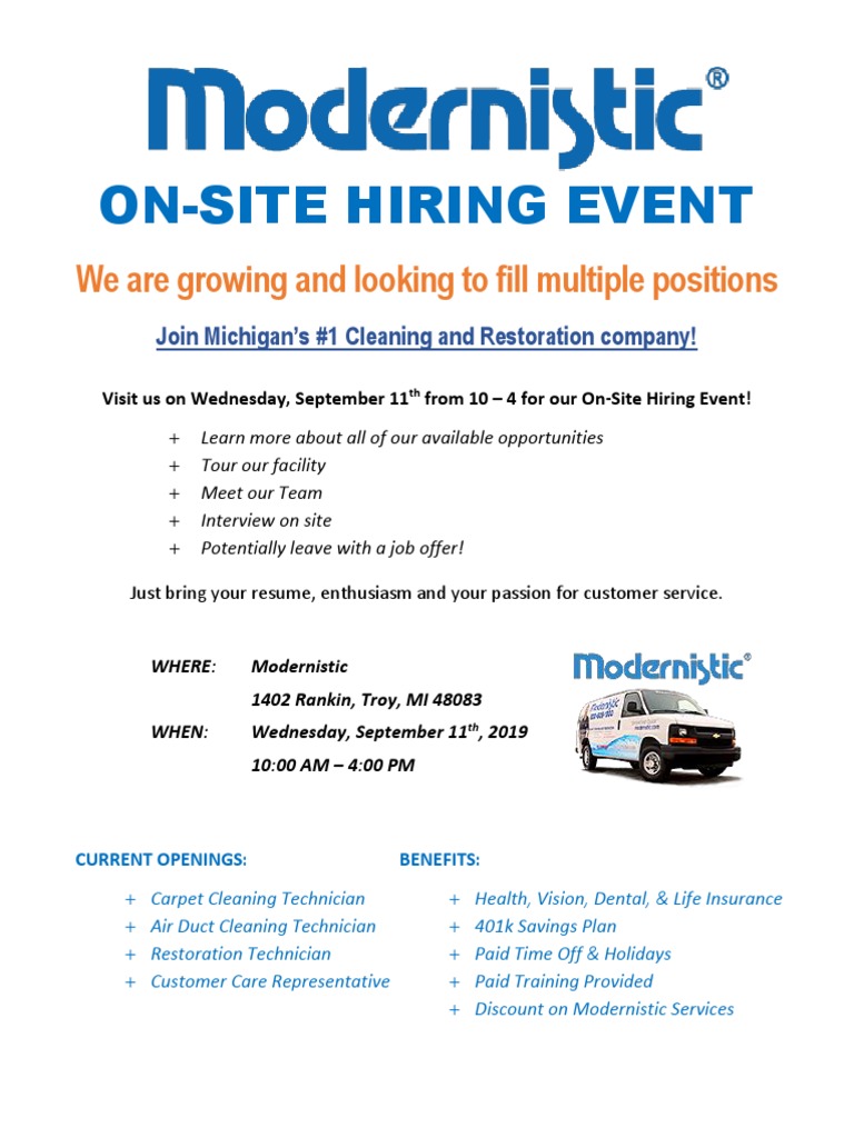 Hiring Event Flyer | PDF